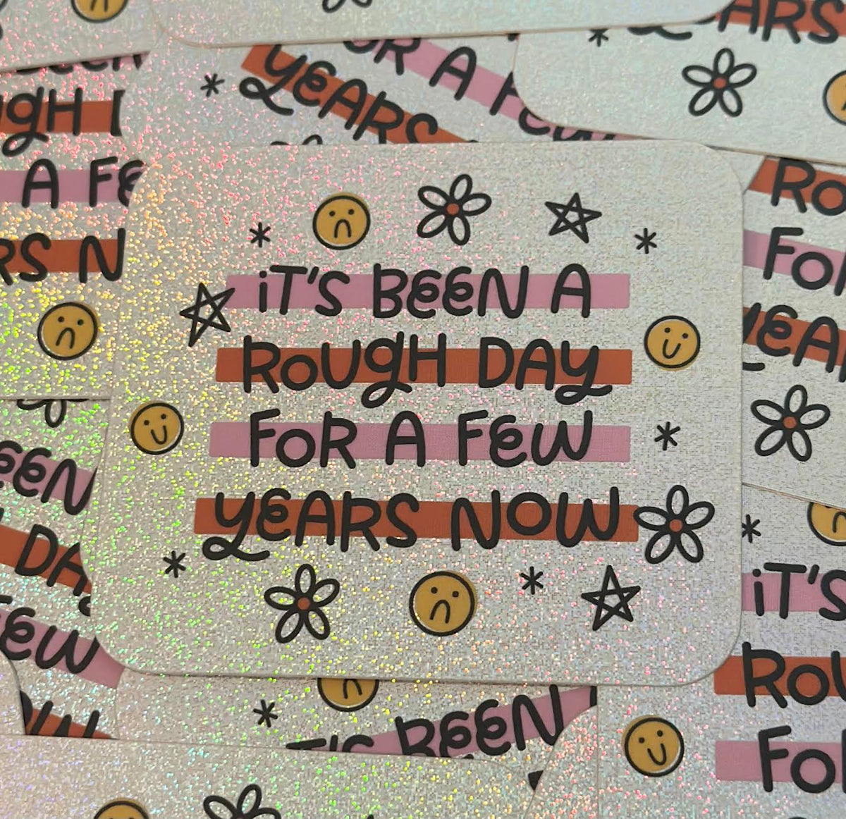 It's Been A Rough Day For A Few Years Now Pixie Glitter Sticker ...