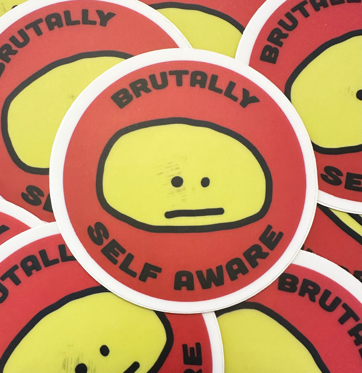 *Imperfectly Perfect Brutally Self Aware Sticker – Hilarious Humanitarian