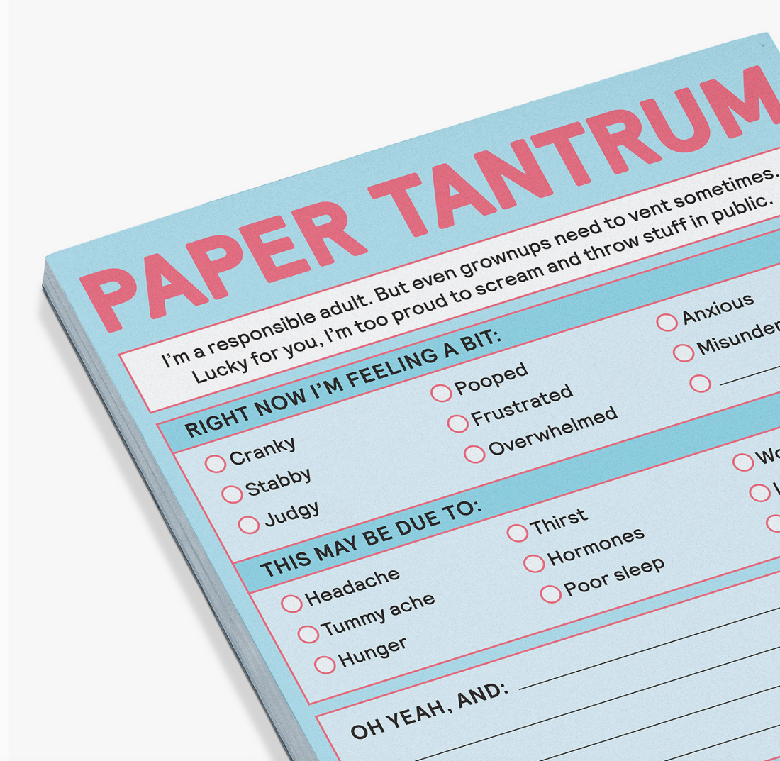 Paper Tantrum Nifty Pastel Note Pad - 50 sheets – Hilarious Humanitarian