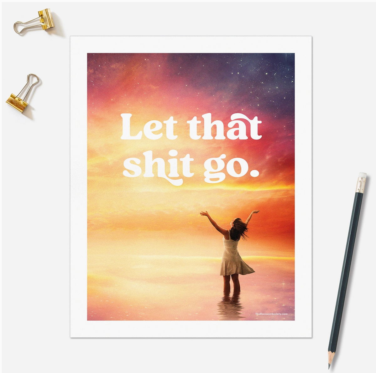 Let That Shit Go Art Print – Hilarious Humanitarian