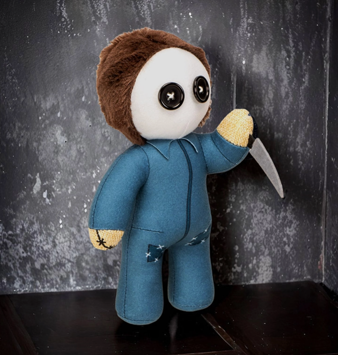 White Pinhead Buddy Halloween Style Plushie – Hilarious Humanitarian