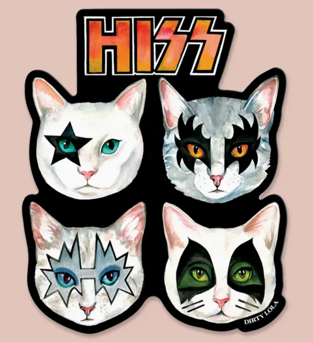 HISS Cat Sticker – Hilarious Humanitarian